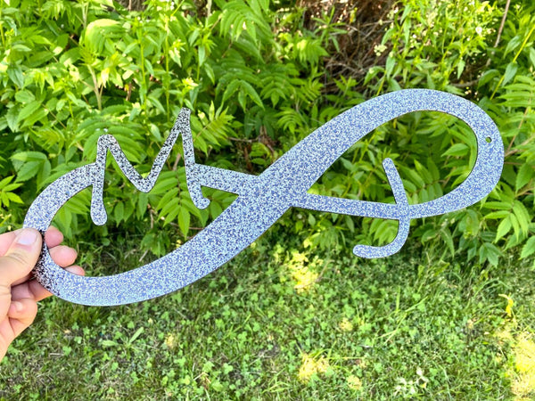 Metal Infinity Sign with Initials, Personalized - American Aftermarkets ...