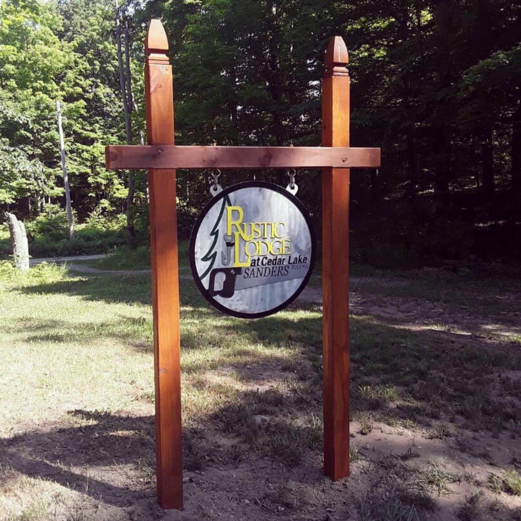 Layered Steel Business Sign with Logo | Custom Business Signs ...