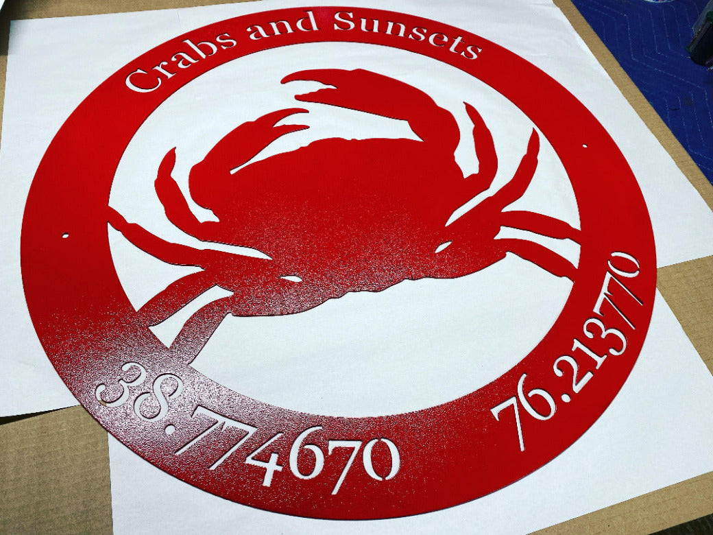 Custom Metal Crab Compass - American Aftermarkets Metalworks