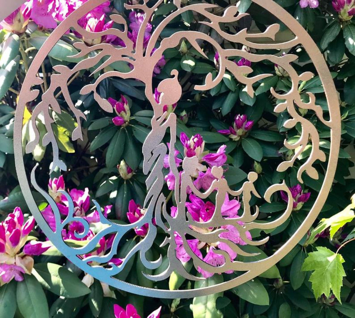 Metal Mother With Children Tree Of Life - Wall Decor - American ...