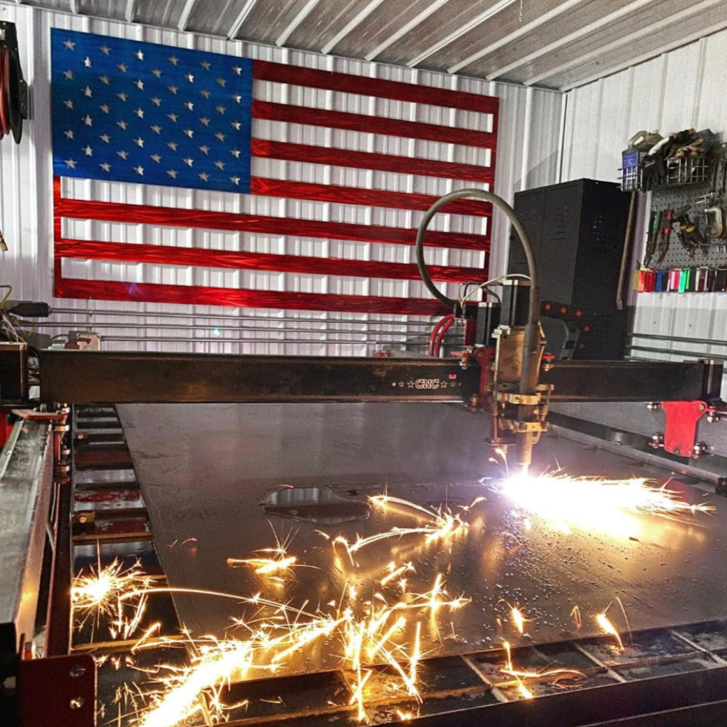 Aluminum American Flag - American Aftermarkets Metalworks