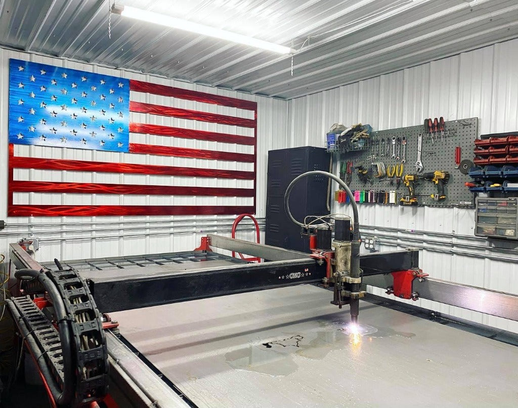 Aluminum American Flag - American Aftermarkets Metalworks