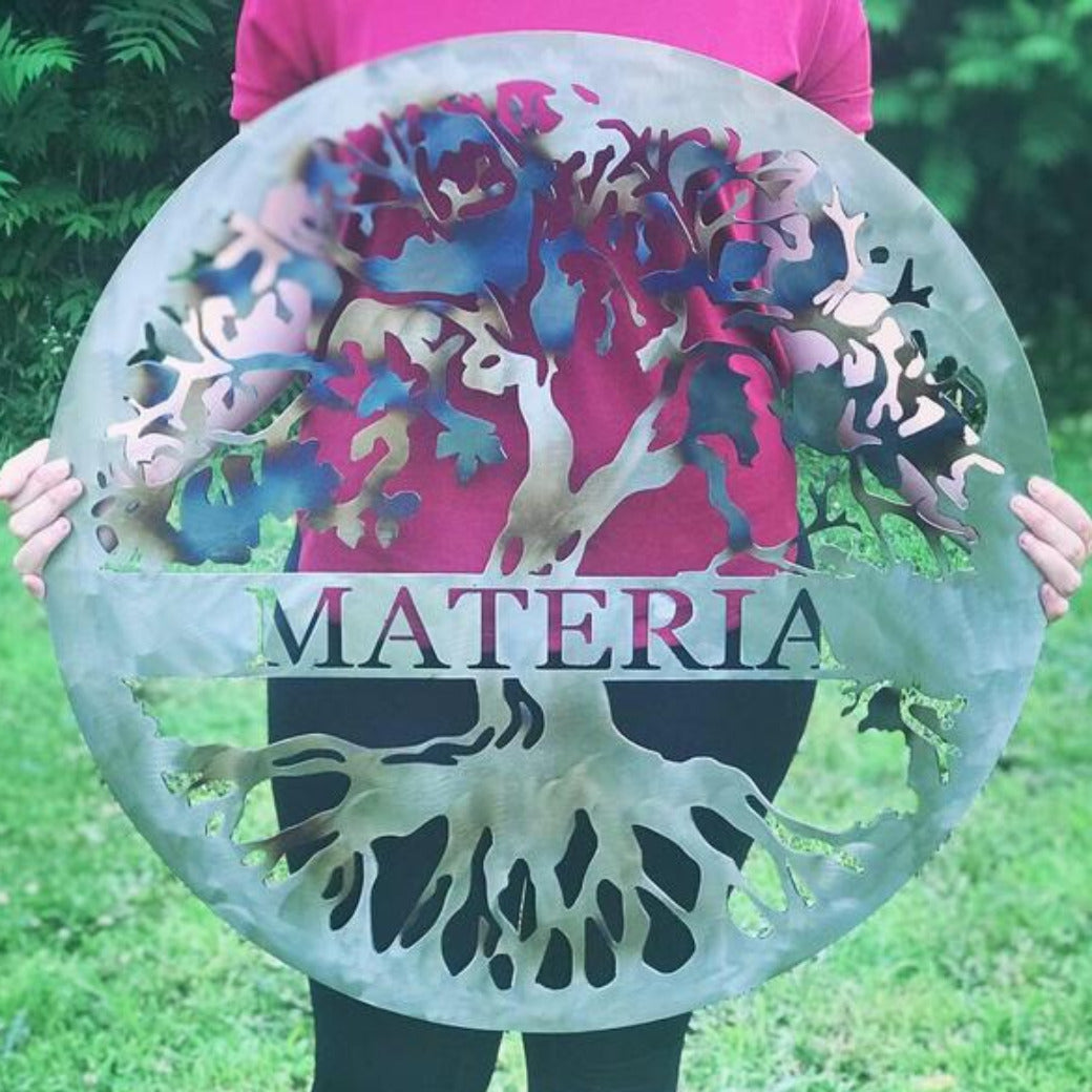 Tree of Life Metal Sign, Personalized - American Aftermarkets Metalworks