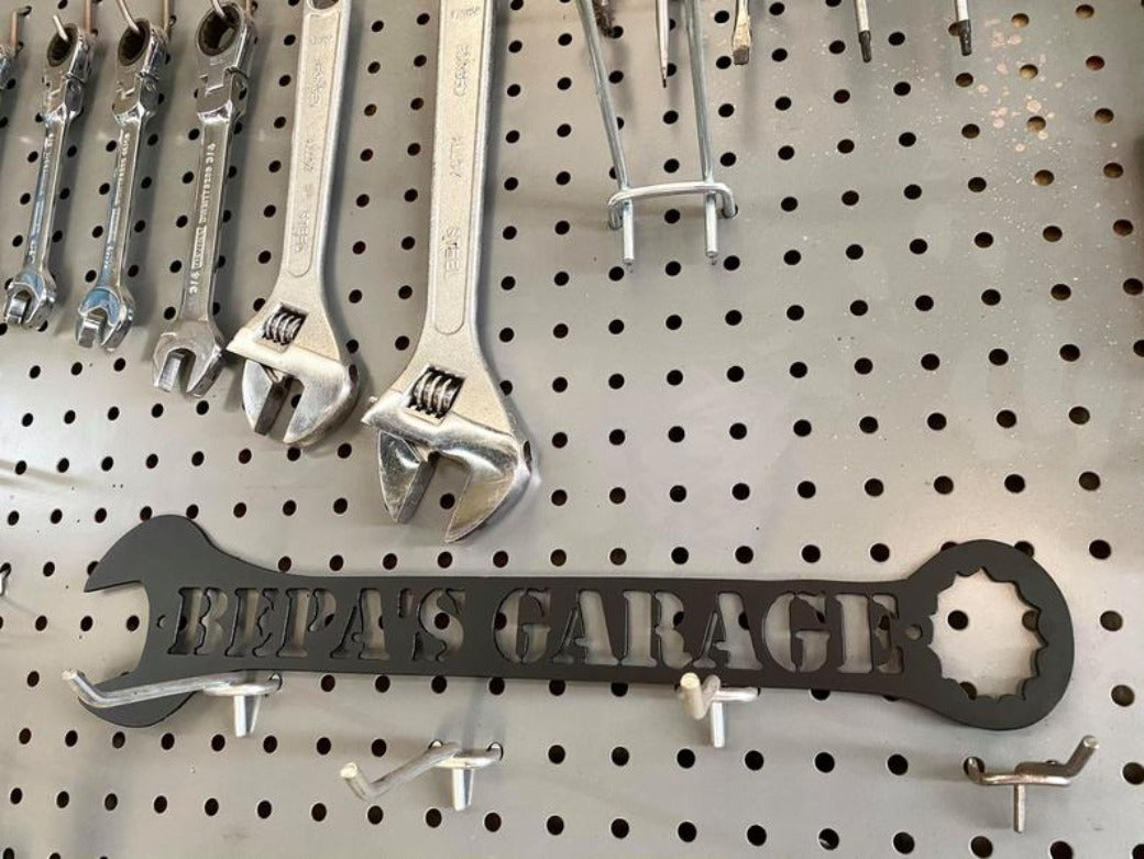 Custom Metal Wrench Sign - American Aftermarkets Metalworks