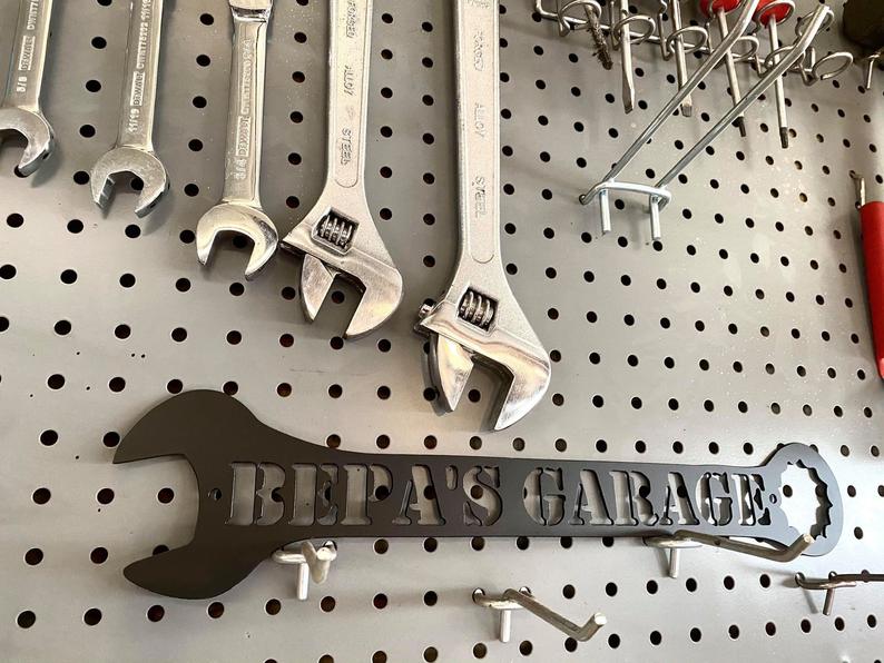 Custom Metal Wrench Sign - American Aftermarkets Metalworks