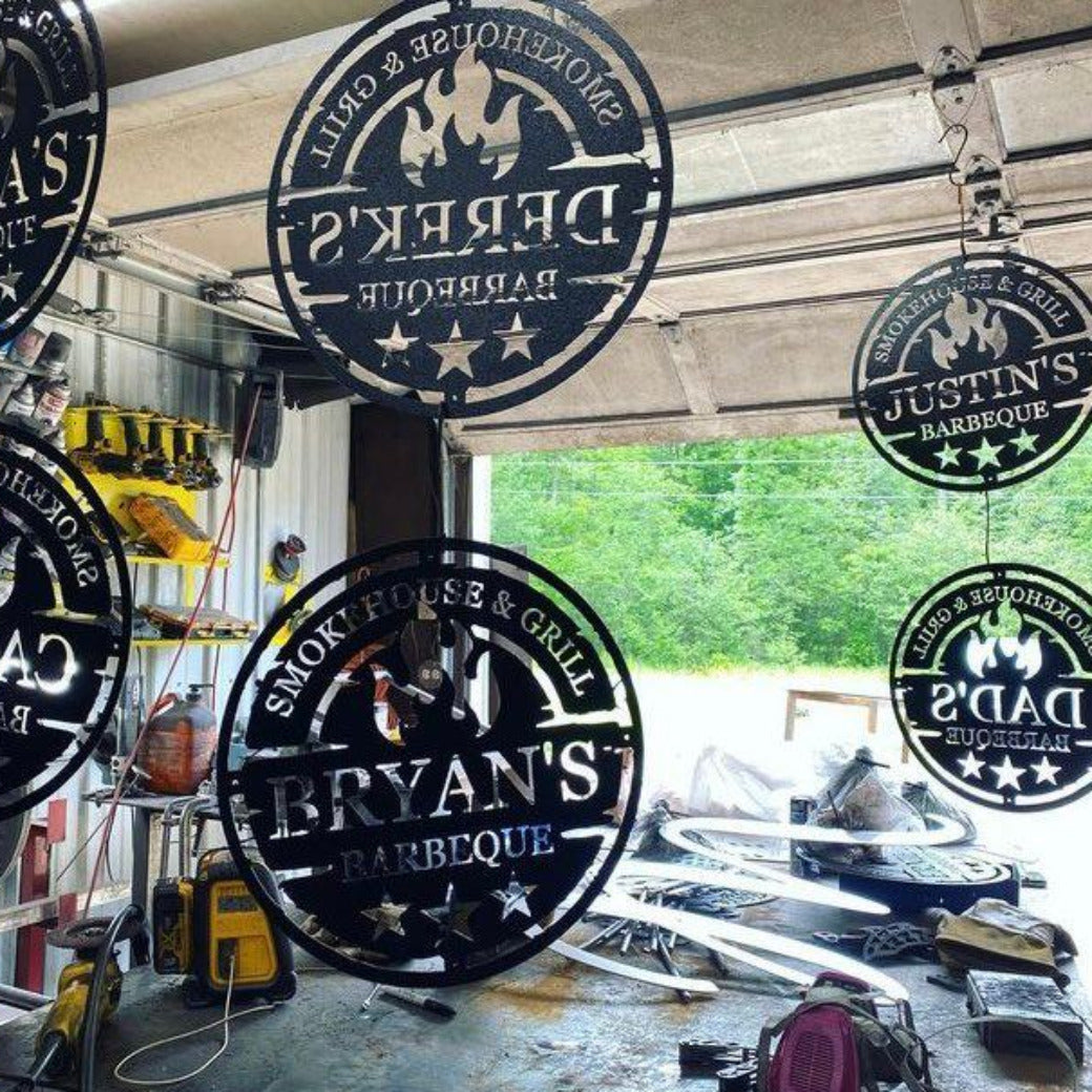 Customized Metal Barbeque Sign - American Aftermarkets Metalworks