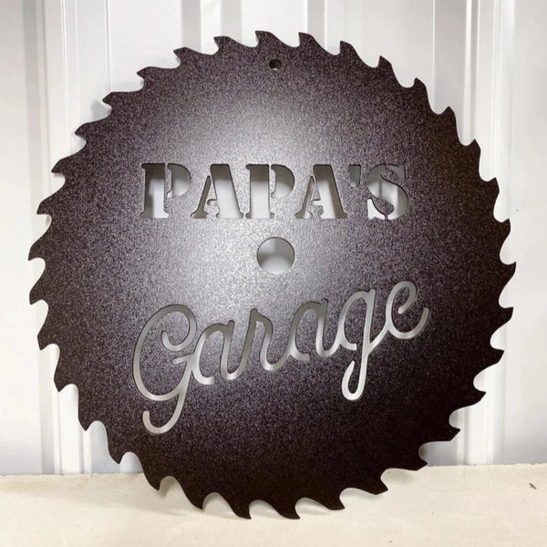 Personalized Sawblade Sign - American Aftermarkets Metalworks