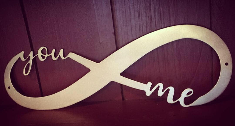 You & Me Infinity Sign Wall Decor - American Aftermarkets Metalworks