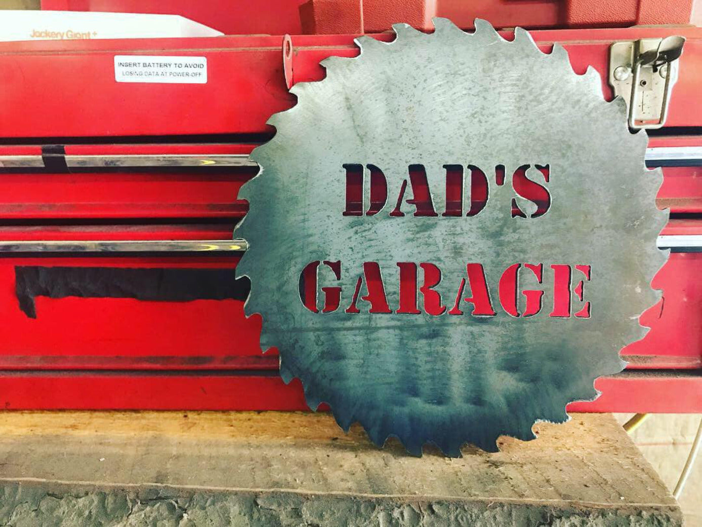 Personalized Steel Sawblade - Men's Wall Decor - Man Cave Sign - Garage ...