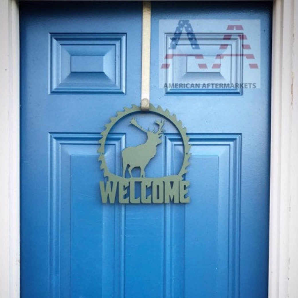 Elk Welcome Sawblade Sign - American Aftermarkets Metalworks