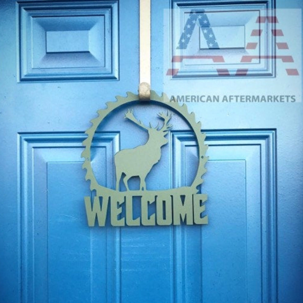 Elk Welcome Sawblade Sign - American Aftermarkets Metalworks