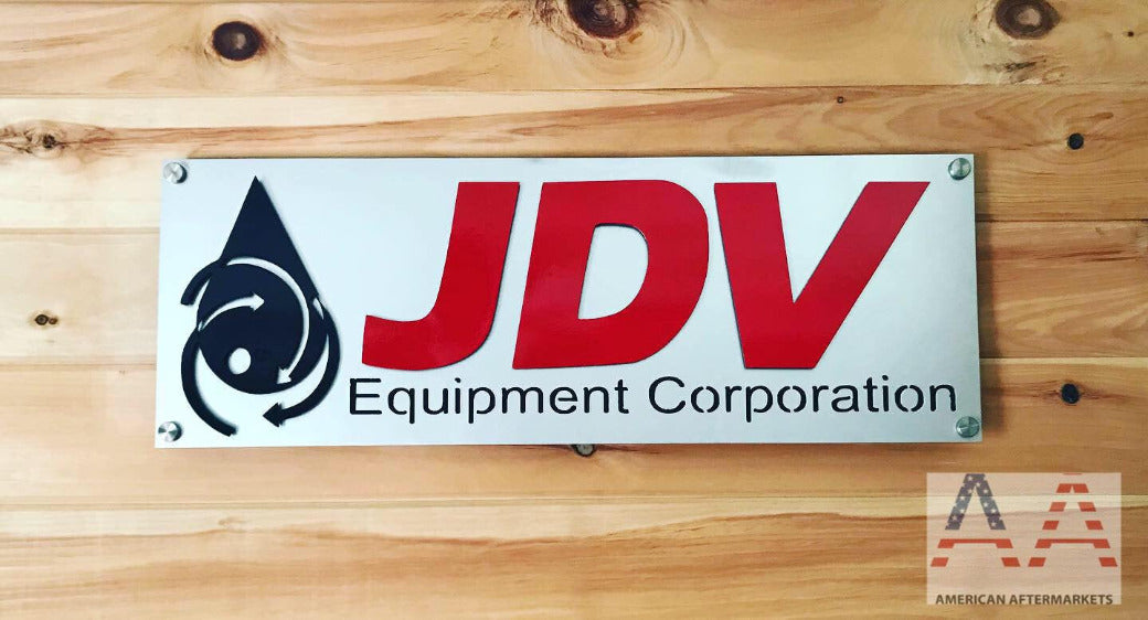 Layered Steel Business Sign with Logo | Custom Business Signs ...