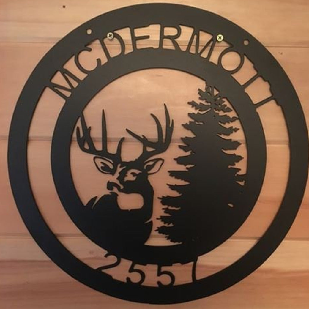 Customized Deer Sign - American Aftermarkets Metalworks