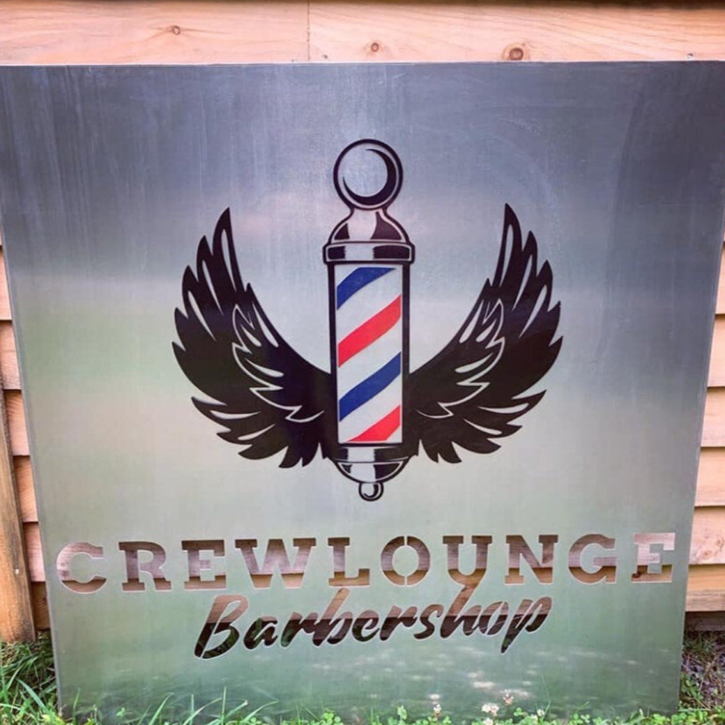 Layered Steel Business Sign with Logo | Custom Business Signs ...