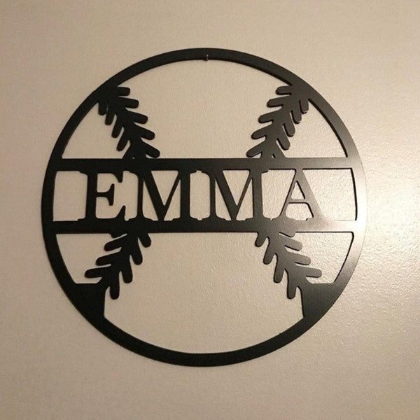 Baseball and Softball Metal Sign Customized - American Aftermarkets ...