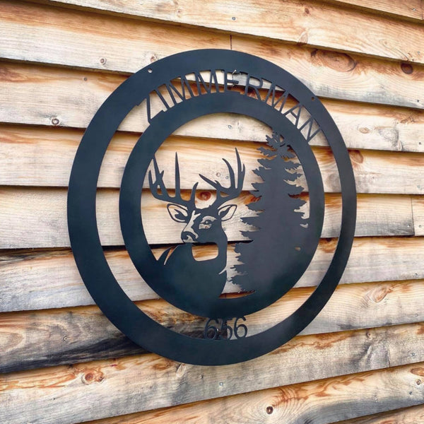 Customized Deer Sign - American Aftermarkets Metalworks