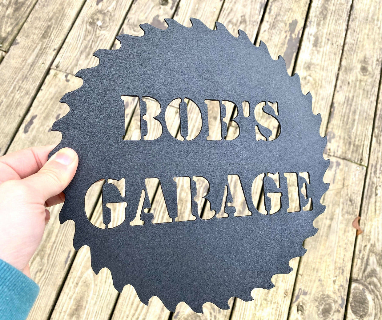 Personalized Steel Sawblade - Men's Wall Decor - Man Cave Sign - Garage ...