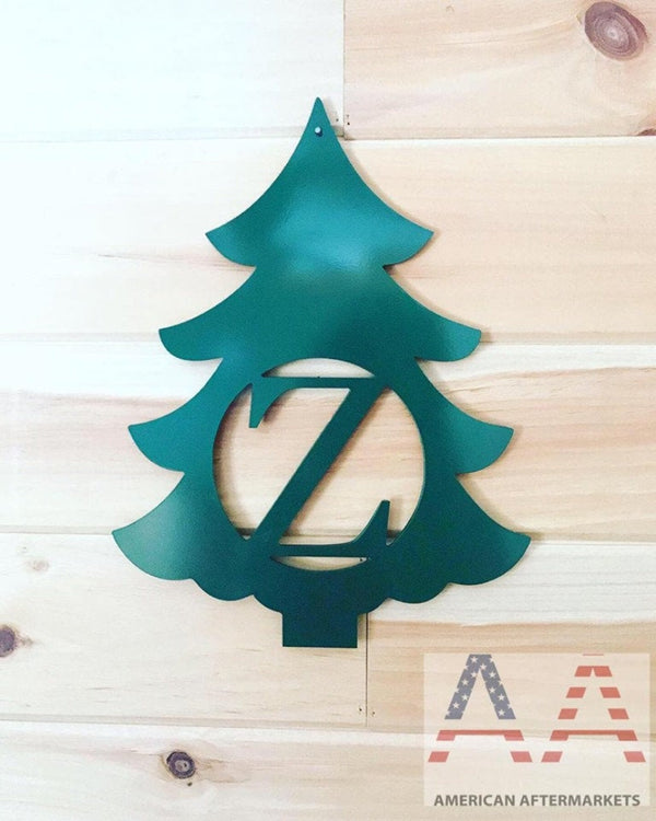 Metal Christmas Tree Monogram - Personalized Christmas Tree - Decor ...
