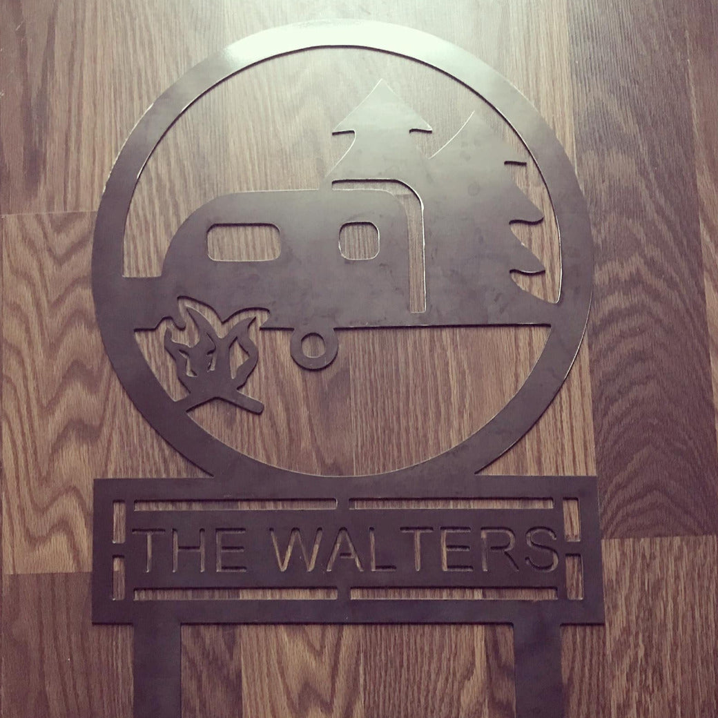 Camping Family Sign, Personalized Camper Sign - American Aftermarkets ...