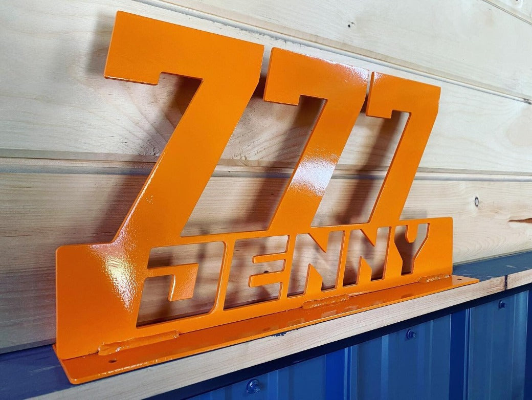 Steel Demolition Derby Roof Sign | Custom Derby Car Signs - American ...