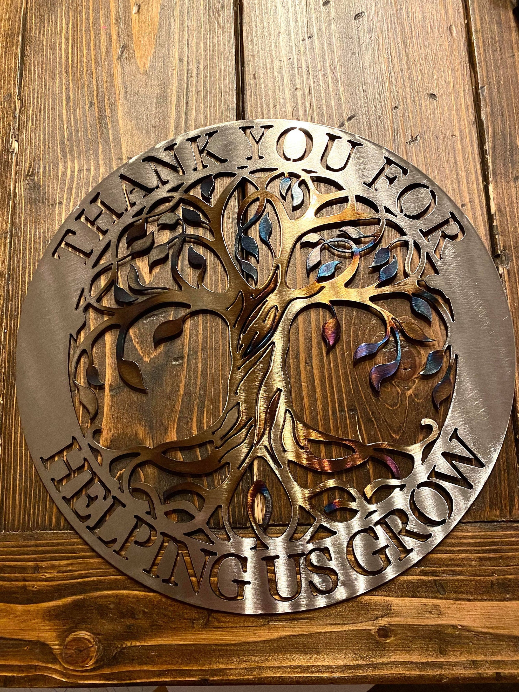 Thank You For Helping Us Grow Metal Tree Of Life - American ...