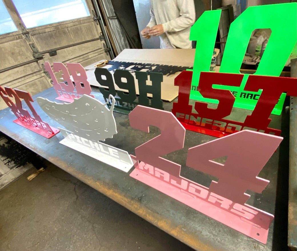 Steel Demolition Derby Roof Sign | Custom Derby Car Signs - American ...