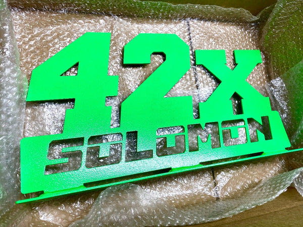 Steel Demolition Derby Roof Sign | Custom Derby Car Signs - American ...