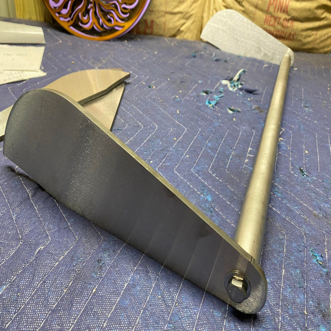 BBQ Smoker Swivel Handle, Stainless Steel Handle with Large Brackets ...