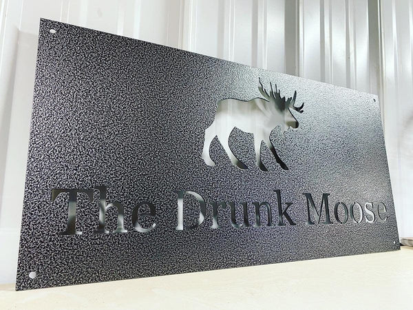 Personalized Moose Sign - American Aftermarkets Metalworks