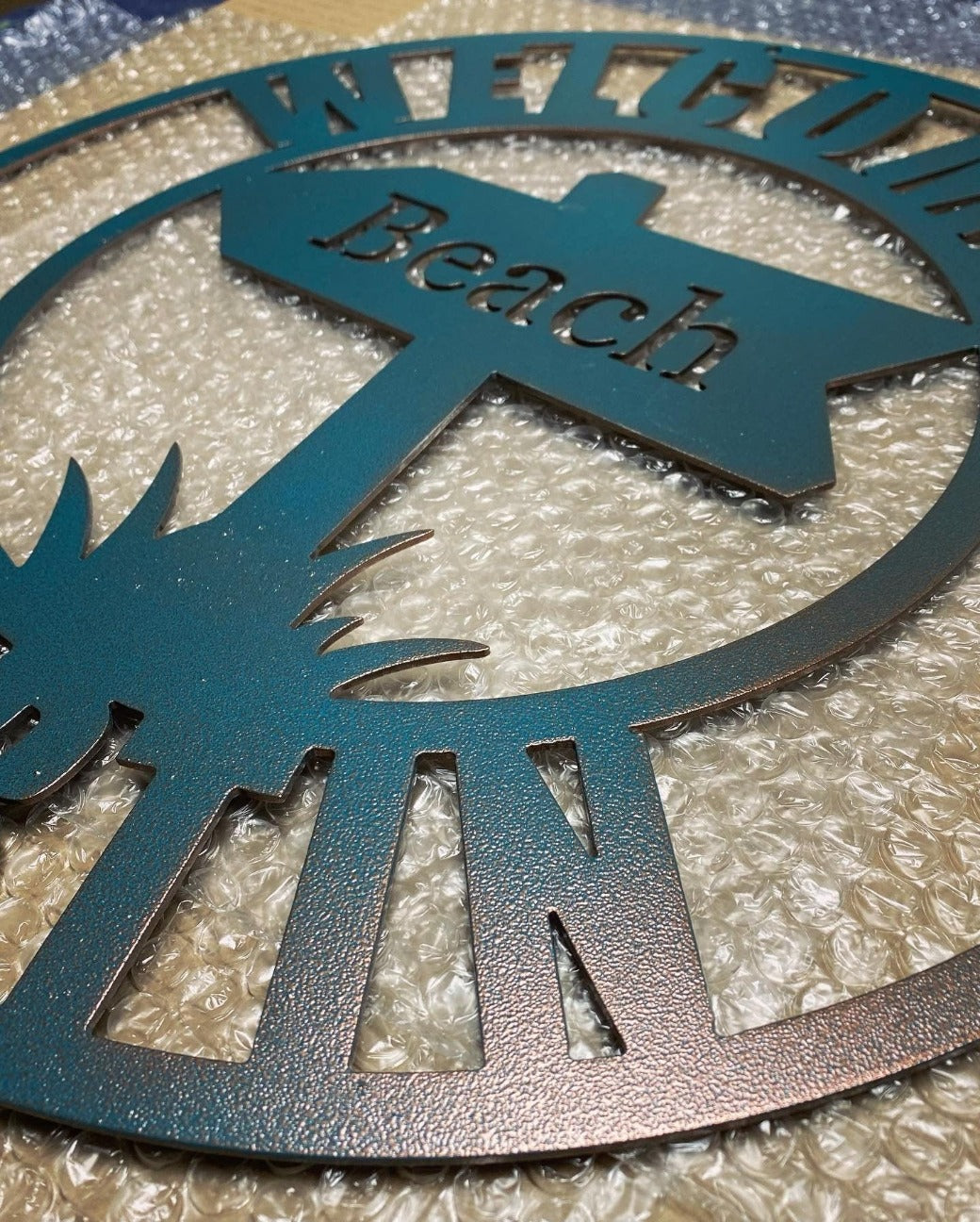 Metal Beach Sign, Personalized - American Aftermarkets Metalworks