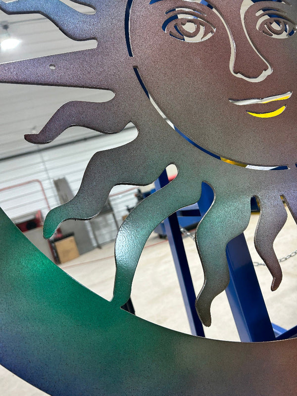 Custom Metal Sun Compass with Coordinates - American Aftermarkets ...