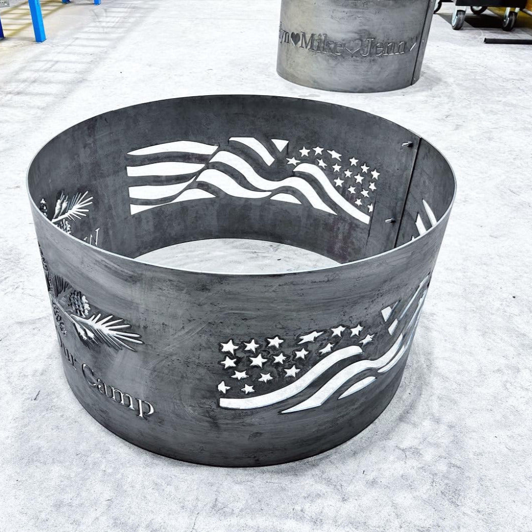 Personalized Fire Ring | Custom Firepit Designs - American Aftermarkets ...