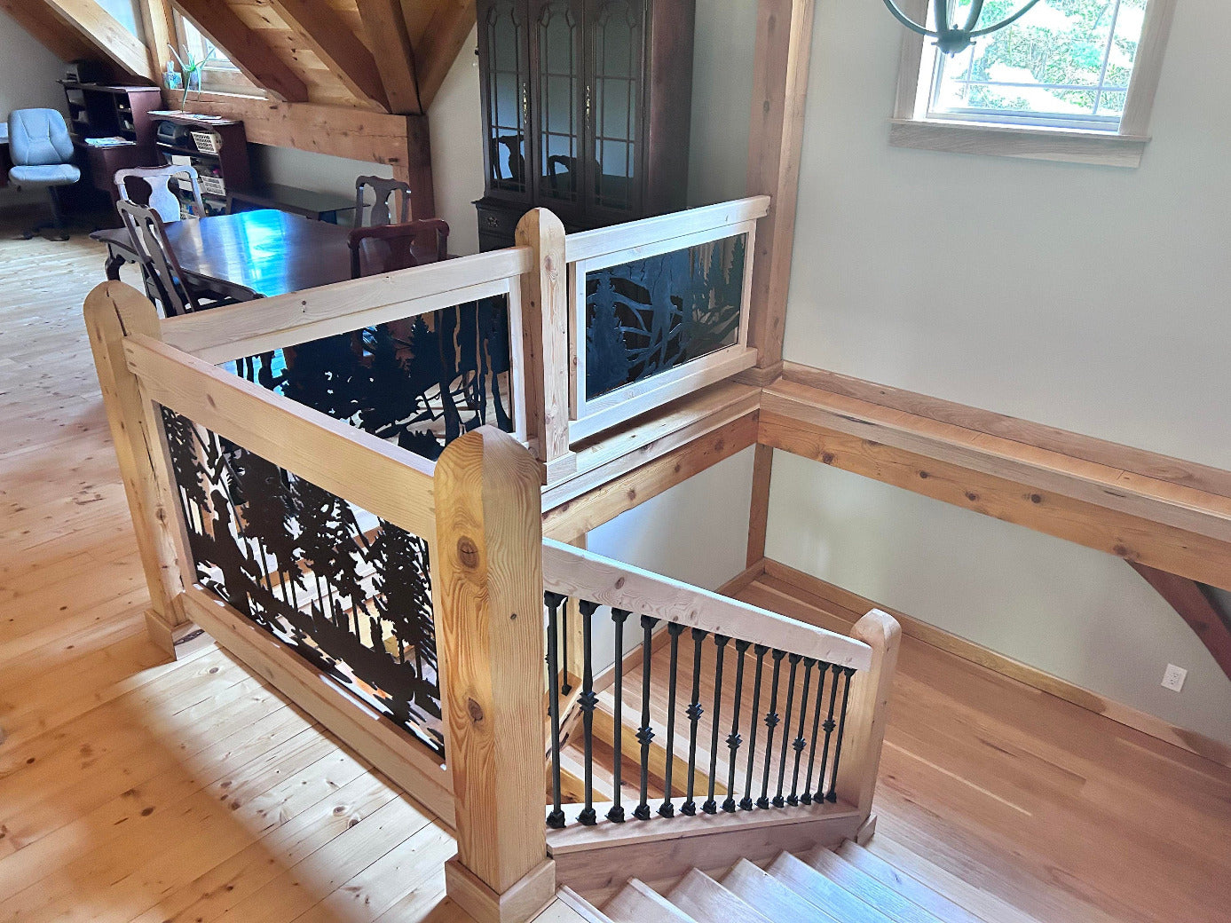 Ski-Themed Steel Railing Panel Inserts - American Aftermarkets Metalworks