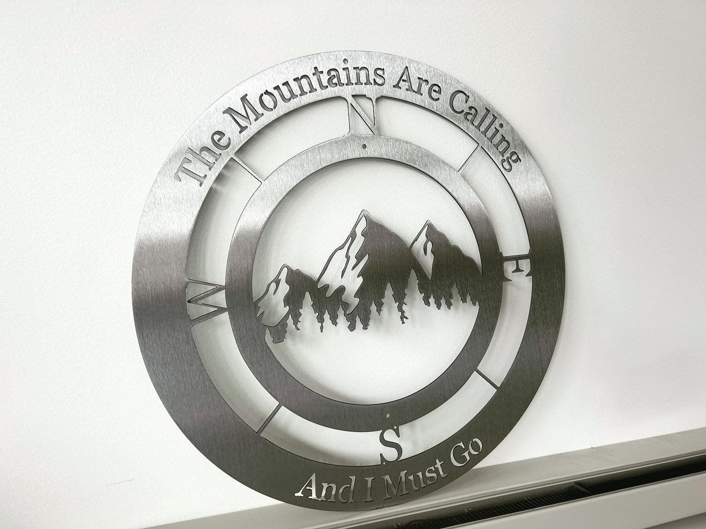 Custom Metal Mountain Compass - American Aftermarkets Metalworks