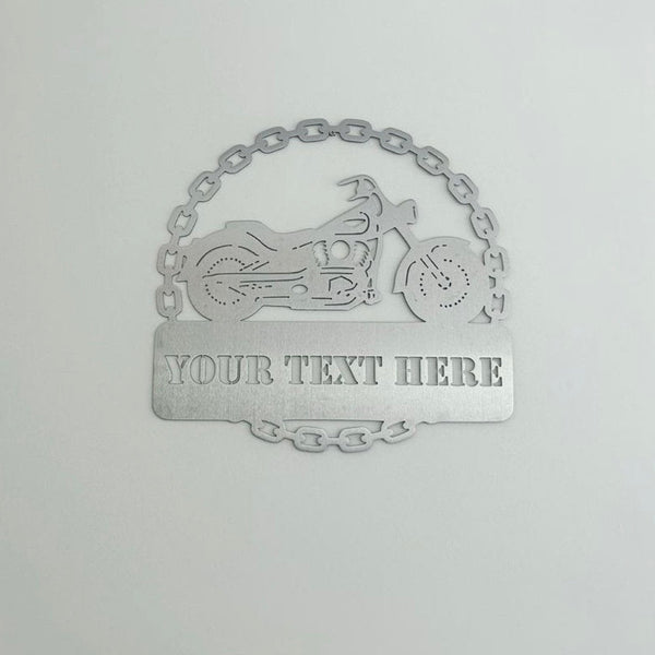 Personalized Motorcycle Sign - American Aftermarkets Metalworks