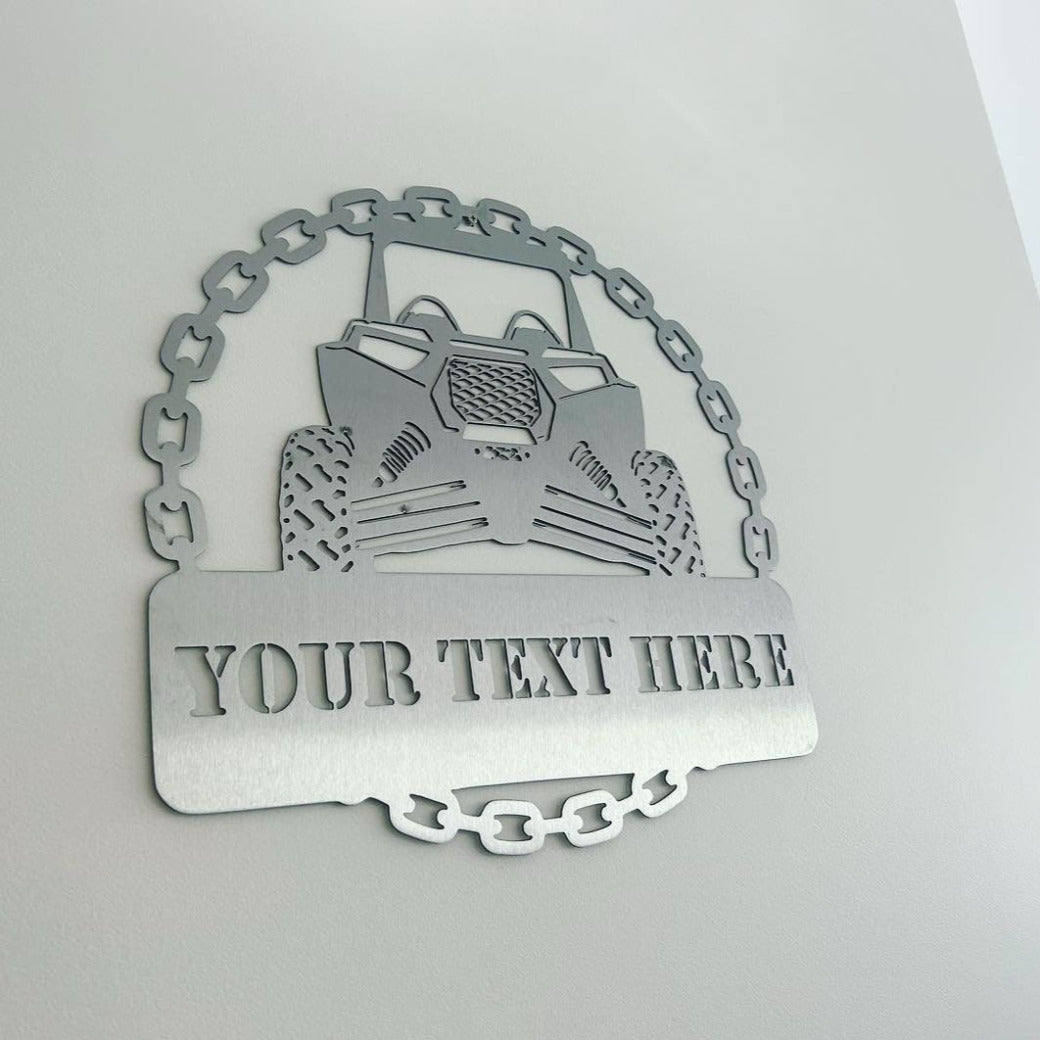 Personalized UTV / RZR Side By Side Metal Sign - American Aftermarkets ...