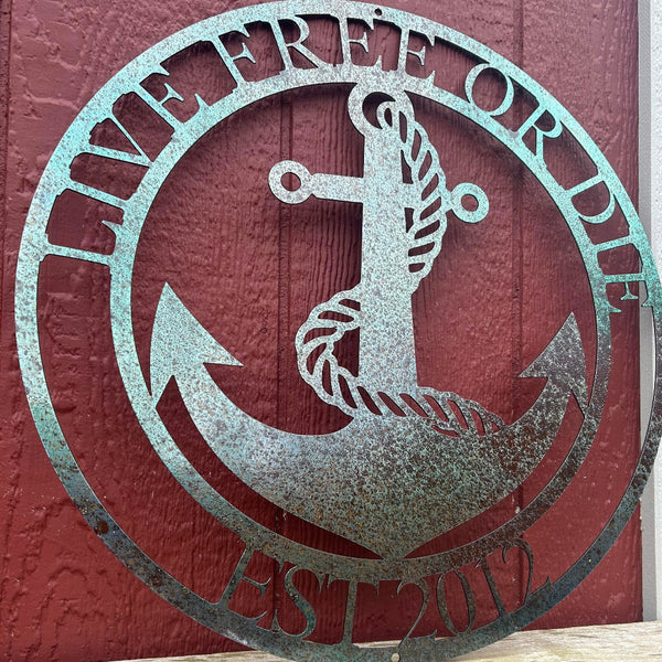 Anchor and Rope Customized Sign - American Aftermarkets Metalworks
