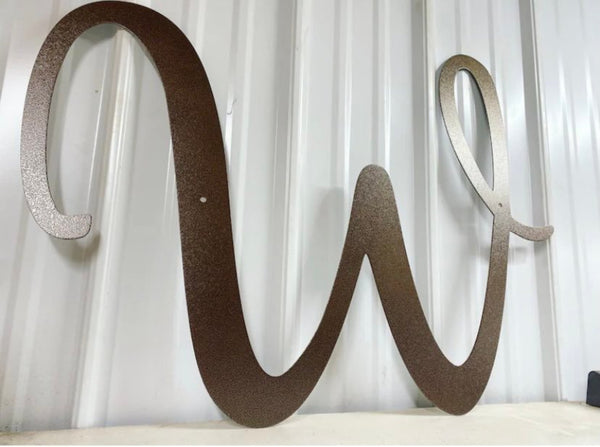 Metal Letter Family Sign - Personalized Letter Sign - Wall Decor ...