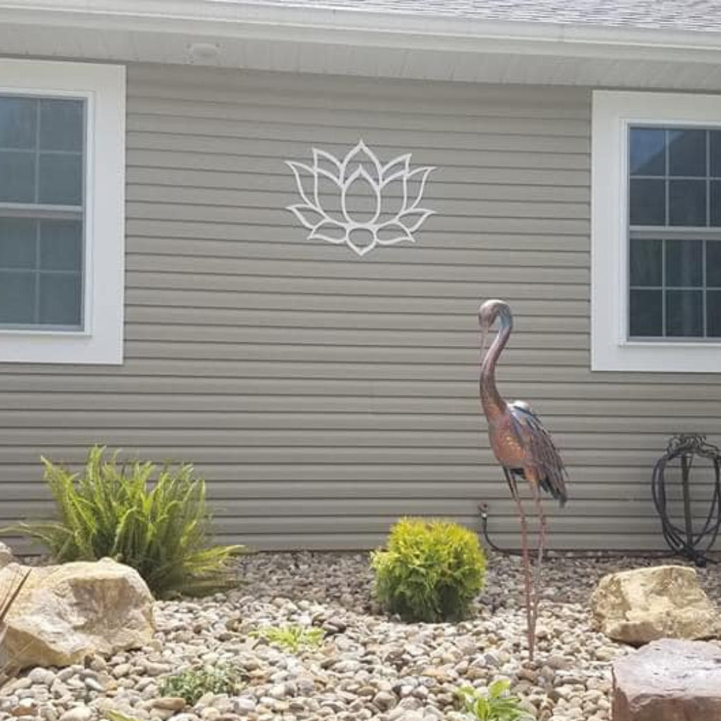 Metal Lotus Decor - Wall Decor - Beautiful Lotus Decor - American ...